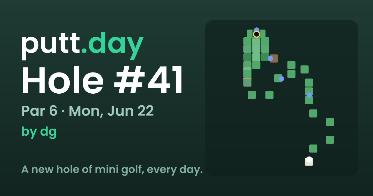 putt.day — a daily hole of mini golf